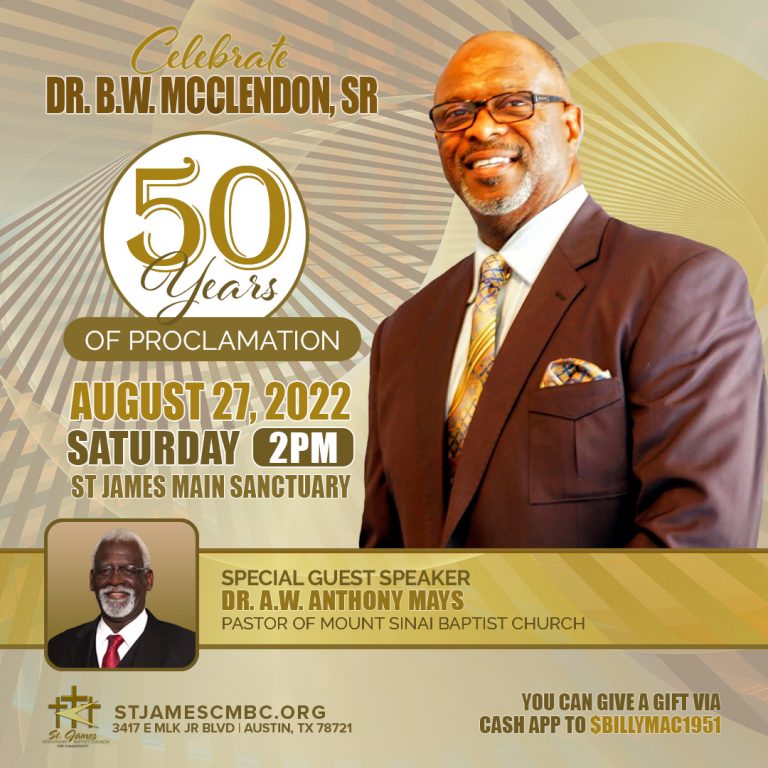 50 Years of Proclamation – St. James Missionary Baptist Church